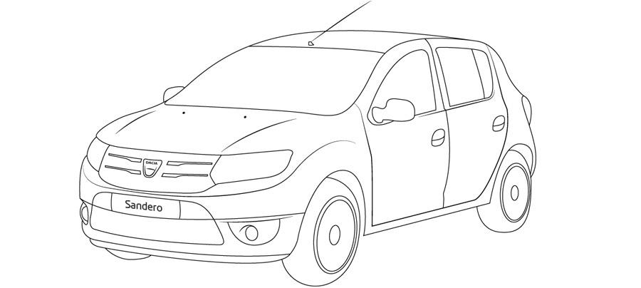 Dessin Dacia - Fan de Dacia